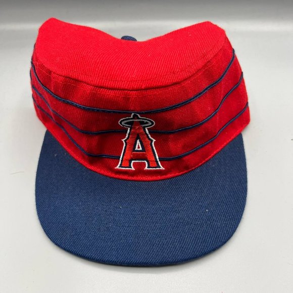 MLB | Accessories | Los Angeles La Angels Hat Men Red Blue Mlb Strap ...